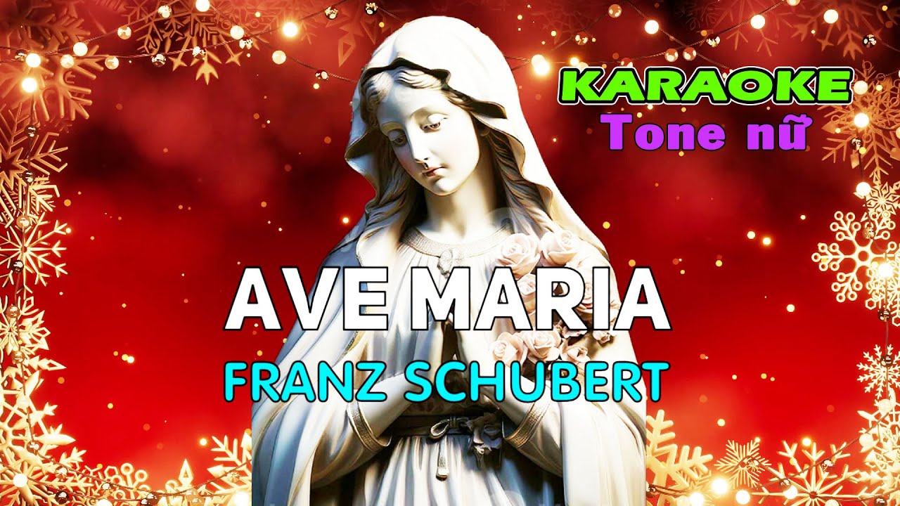 Ave Maria KARAOKE-Tone Nữ (G)-Lời Ý-Việt - YouTube