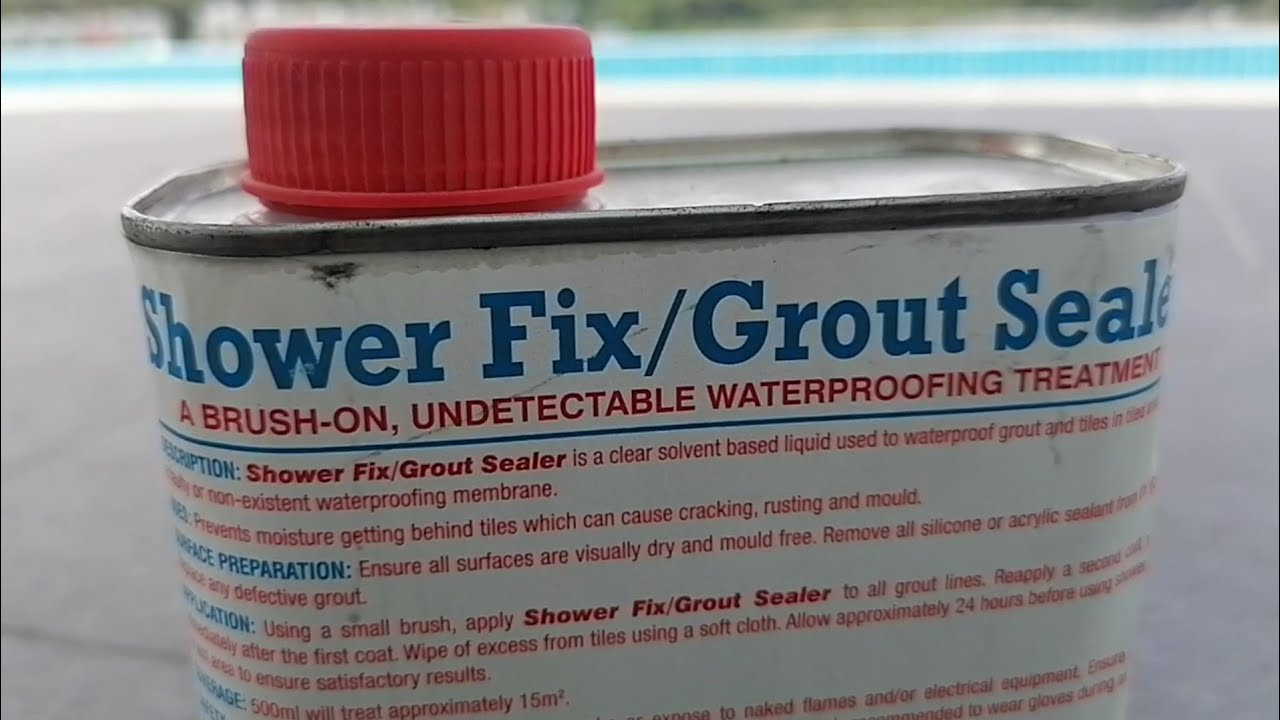 Waterproof Shower Fix / Grout Sealer / No More Hacking Tiles - YouTube