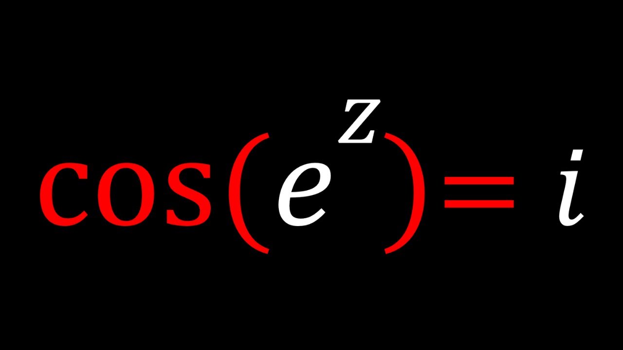 A Trigonometric Exponential Equation Problem 103 YouTube A Trigonometric Exponential Equation Problem 103 YouTube
