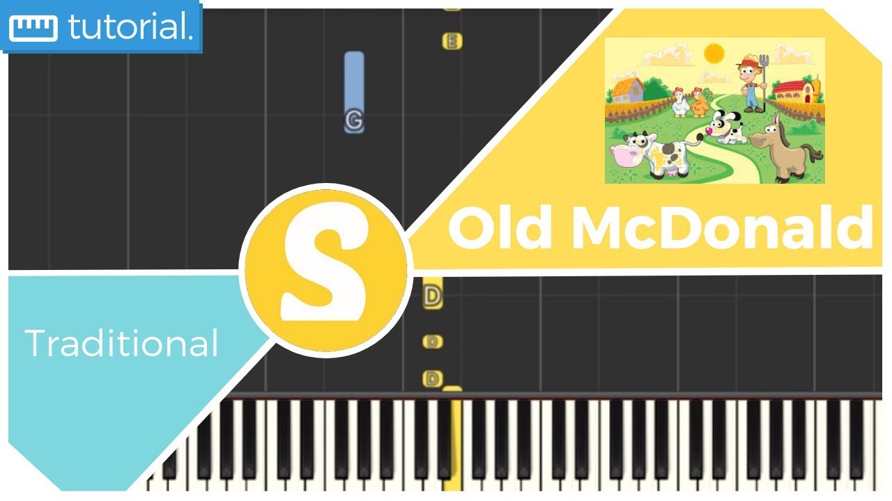 How to play "OLD McDONALD" | Smart Kids Piano | Kids Piano Tutorials ...