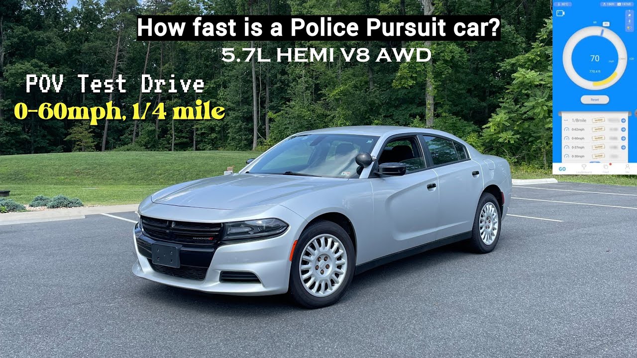 How Fast is a Police Pursuit Car? 2019 Dodge Charger Police 5.7 AWD ...