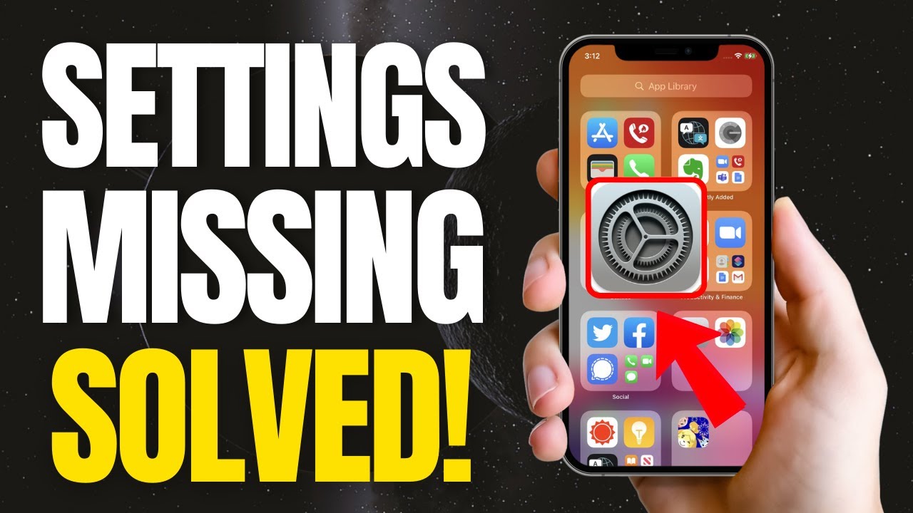 How to Bring Back the Missing Settings Icon on iPhone (EASY!) - YouTube