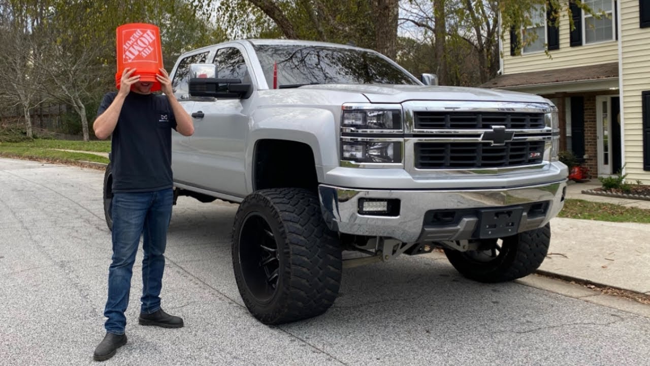 Axle dump on my 2014 Silverado! SUPER LOUD! With a custom tip! - YouTube