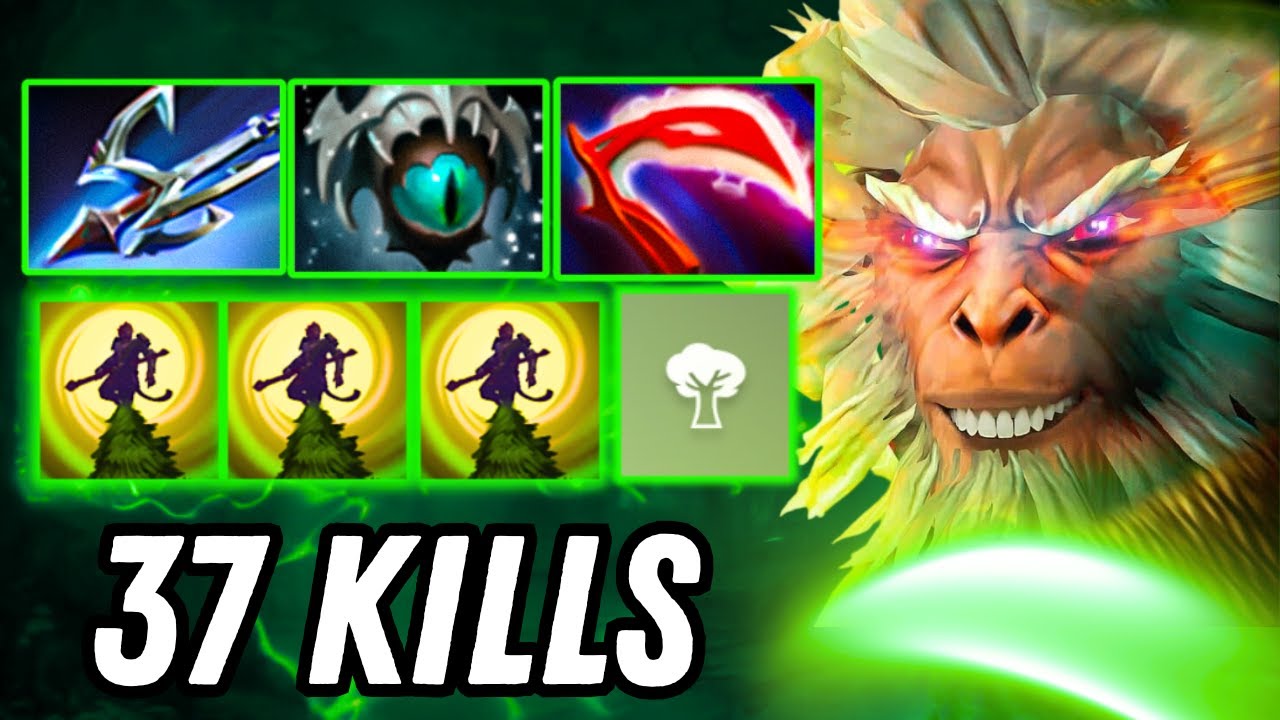 900GPM Monkey King 37Kills Brutal Burst Harpoon + Skadi Carry Dota 2 ...