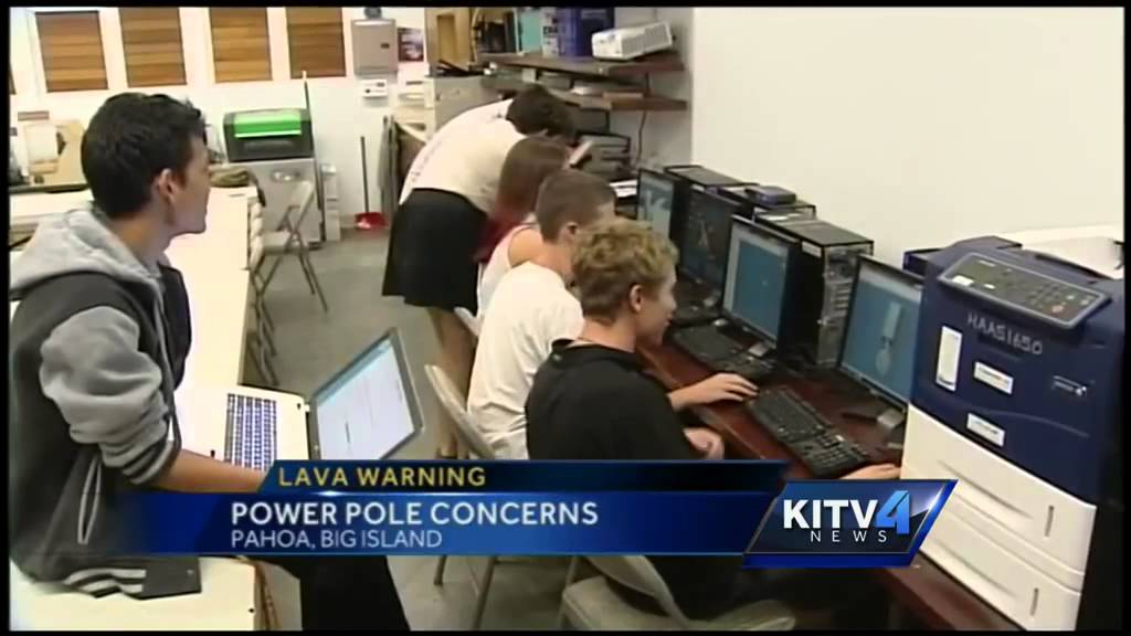 Local students test out lava-resistant materials - YouTube