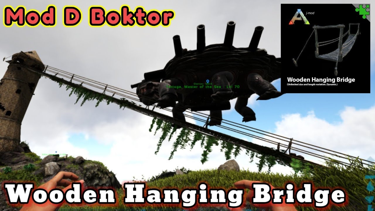 [รีวิวม็อด] สะพานแขวนสารพัดประโยชน์ / Wooden Hanging Bridge / Ark ...