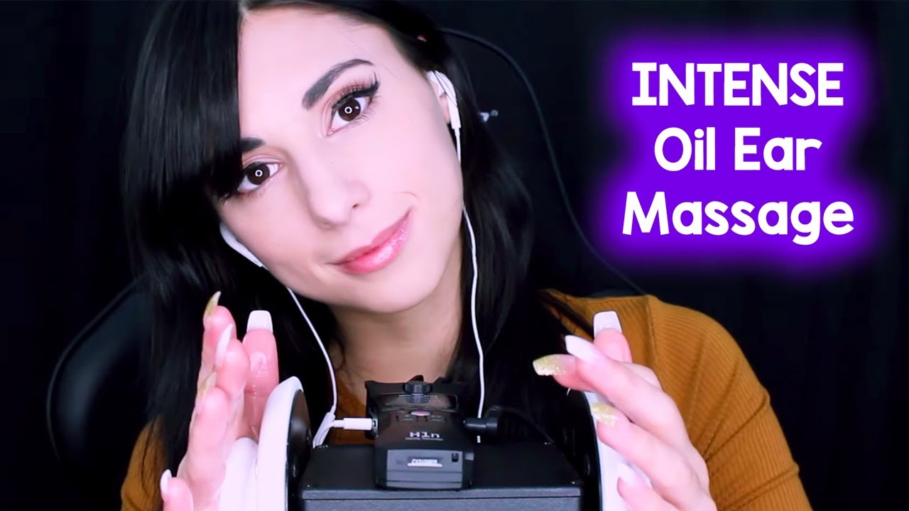 ASMR Ear Massage with Oil | Ear to Ear | For Background Noise, Sleep ...