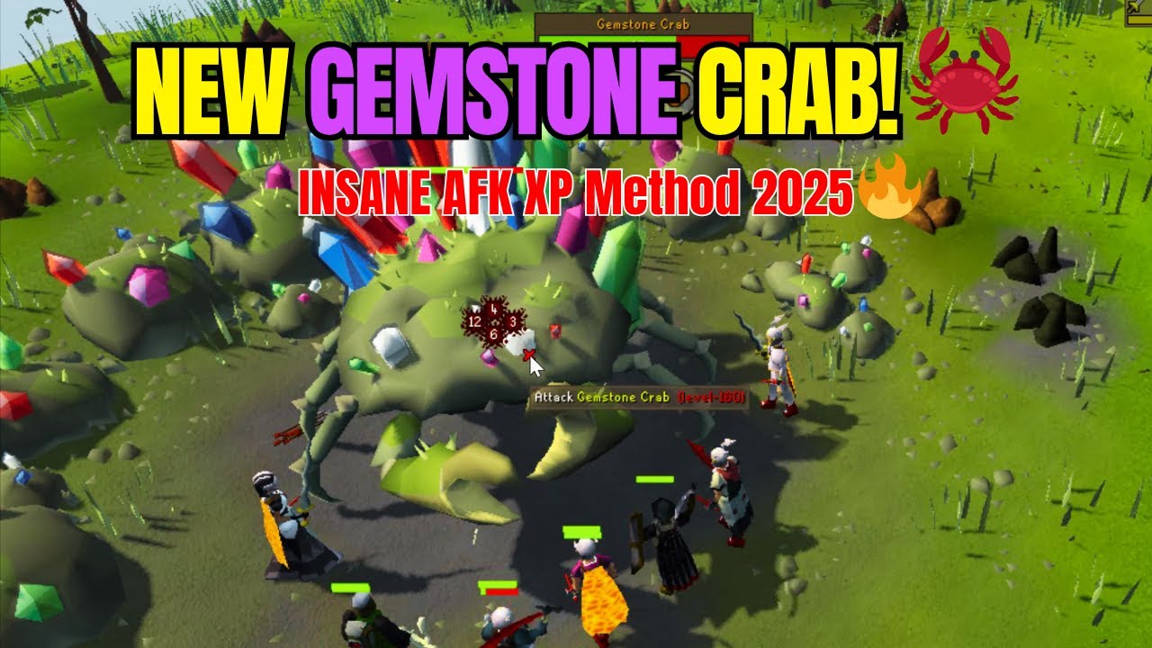 OSRS Gemstone Crab Guide 2025 ˡ Best AFK Combat XP & Gem Farming ˡ ...