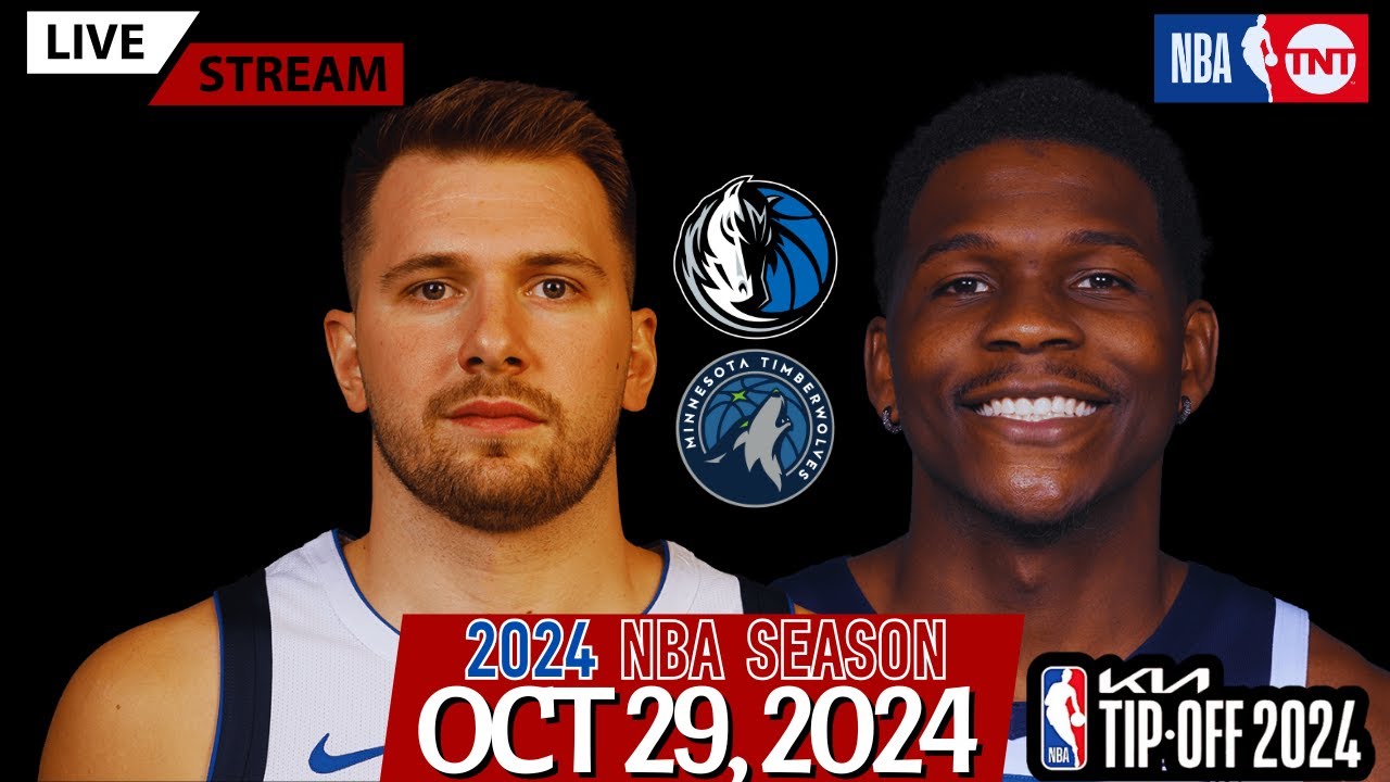 LUKA's Mavericks vs ANT's Timberwolves NBA Live Stream (Play-By-Play ...