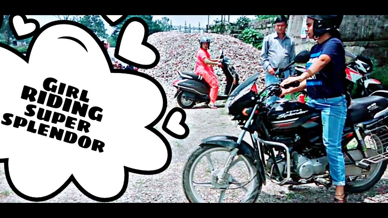 GIRL RIDING SUPER SPLENDOR PALAMPUR DRIVING TEST 5AUGUST 2019 - YouTube