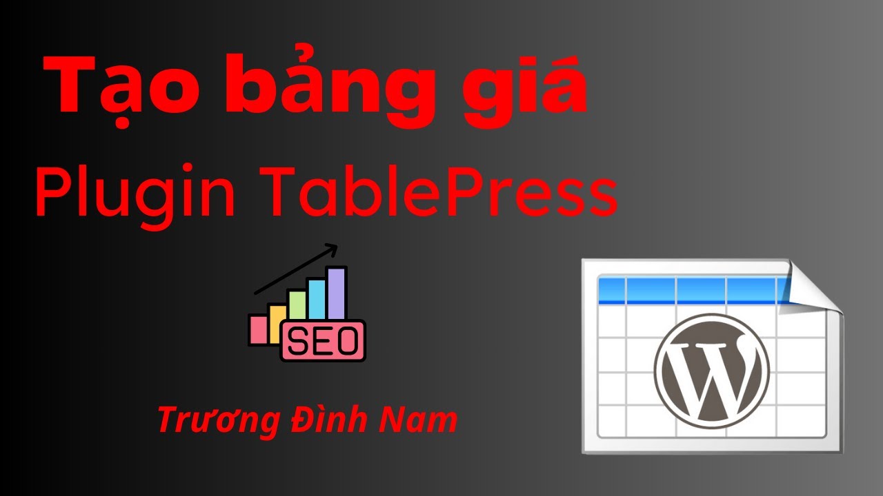 Cách tạo bảng trong nội dung website WordPress với TablePress - YouTube