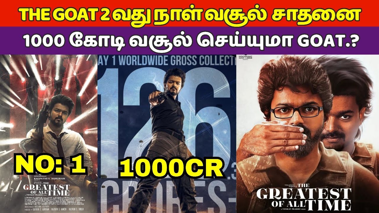 The Goat 2 Day Box Office Collection Tamil, The Goat Movie Box Office ...
