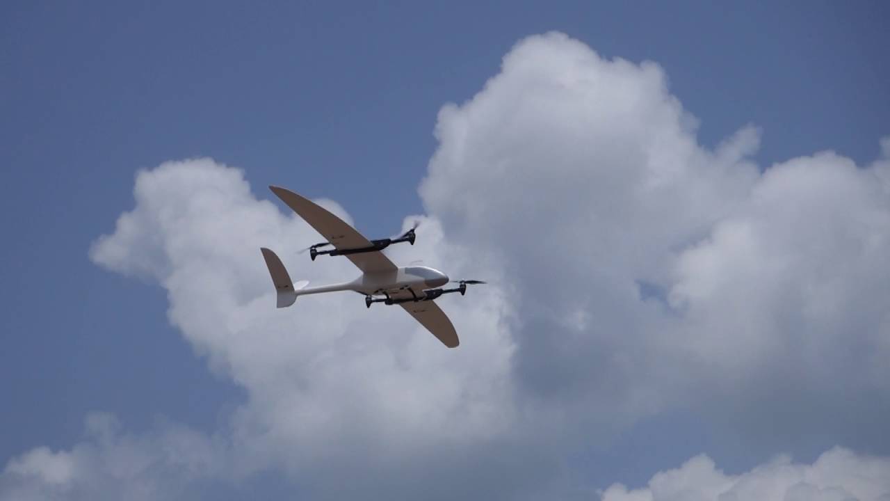 VTOL Tiltrotor UAV flight compilation - YouTube