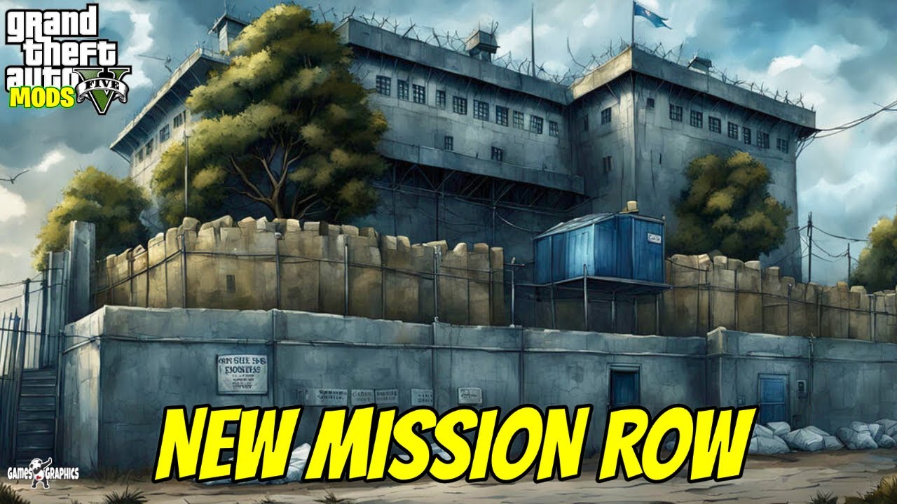 New Mission Row Police Station - GTA V Real Life Mods #268 - YouTube