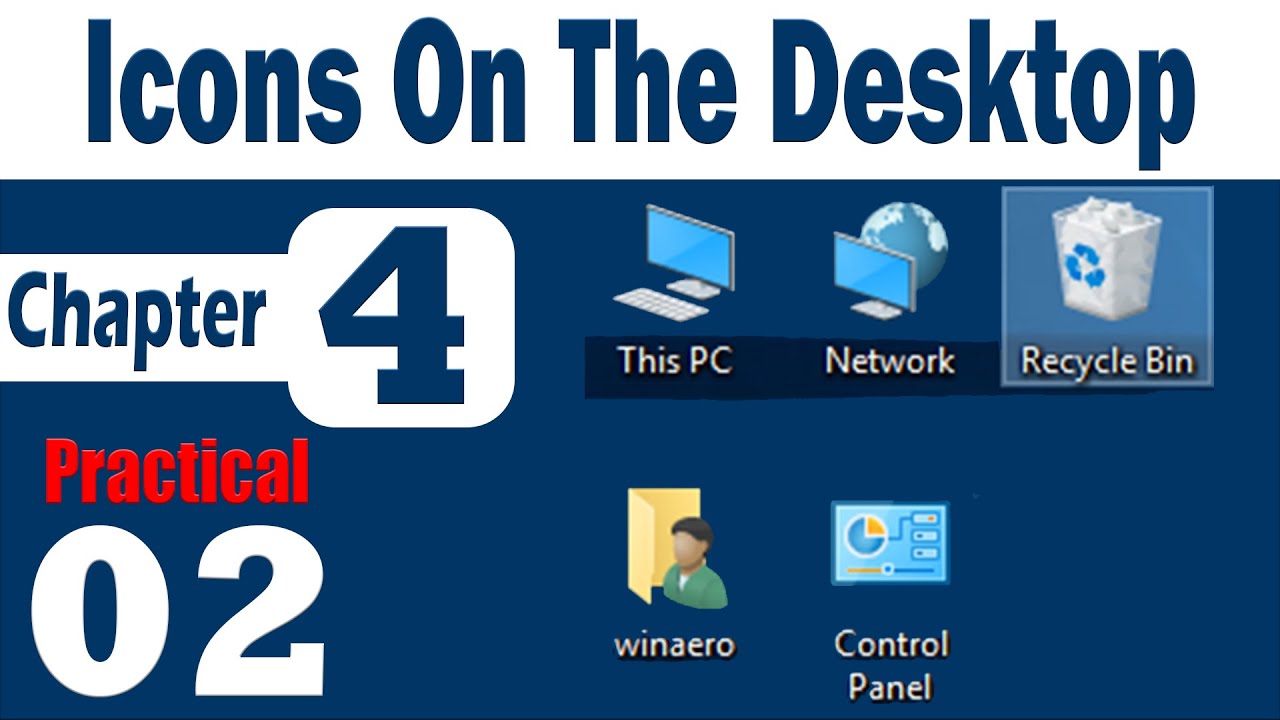 Icons On The Desktop || Icons In Computer Explained #computericons # ...