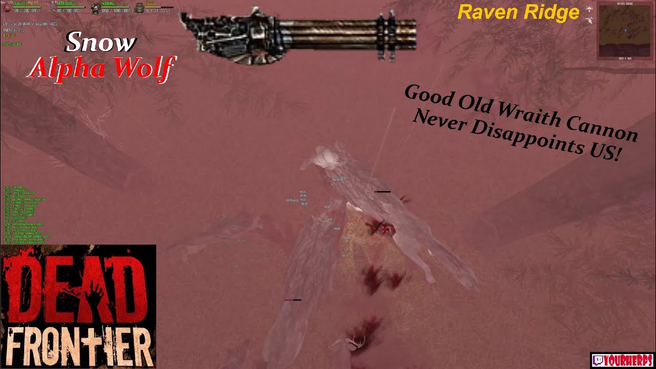 Dead Frontier 3D | Wraith Cannon VS Snow Alpha Wolf - YouTube