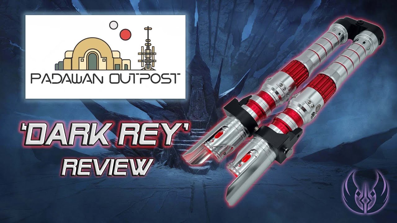 Dark Rey Staff Lightsaber from Padawan Outpost Review - YouTube