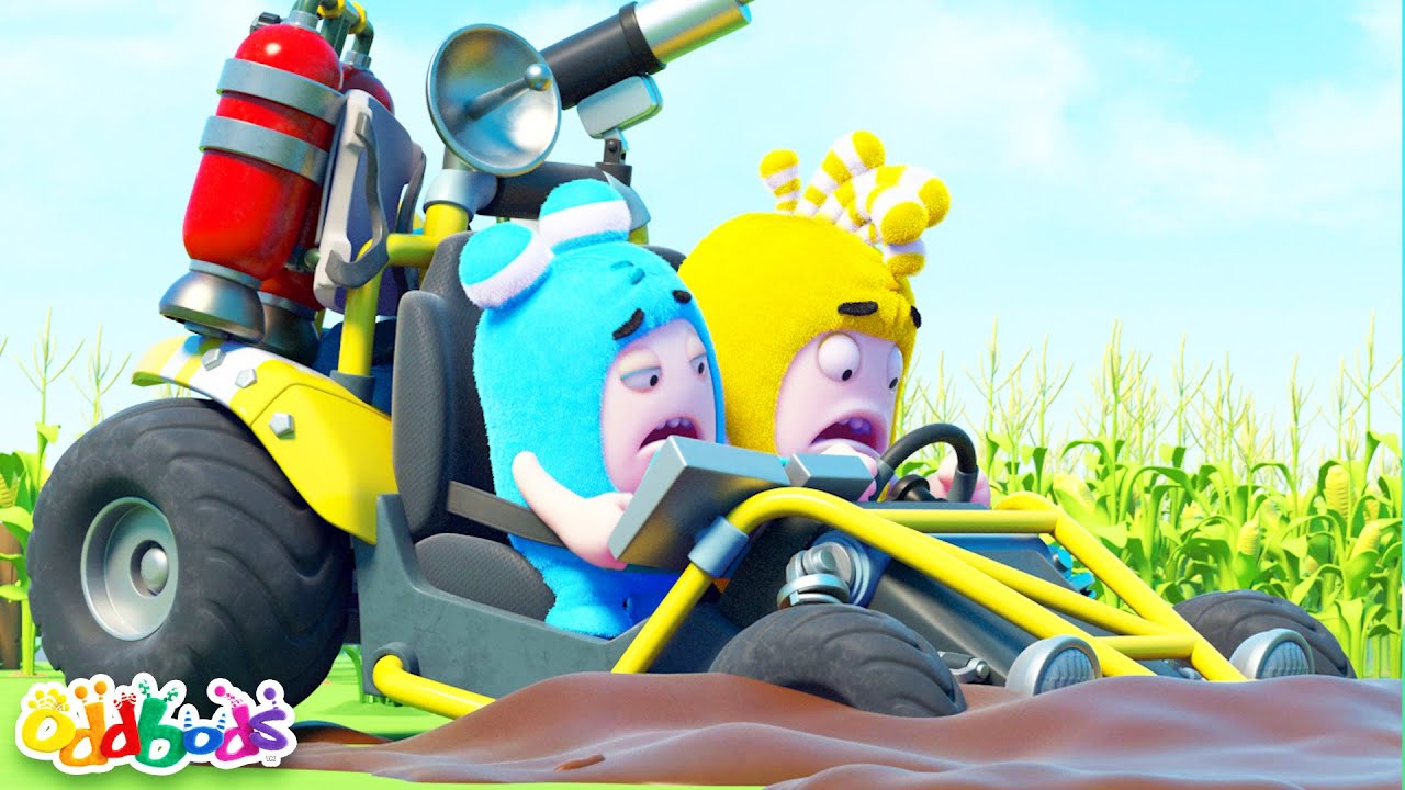 Car is Stuck in the Mud | 1 Hour Oddbods Full Episodes | Funny Cartoons ...