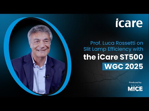 Prof. Luca Rossetti on Slit Lamp Efficiency with the iCare ST500 | WGC 2025