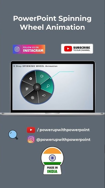 Powerpoint spinning wheel animation #shorts - YouTube