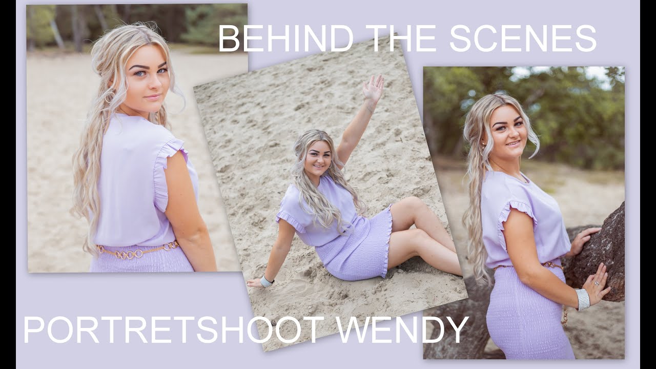 'BEHIND THE SCENES' PORTRETSHOOT WENDY - YouTube