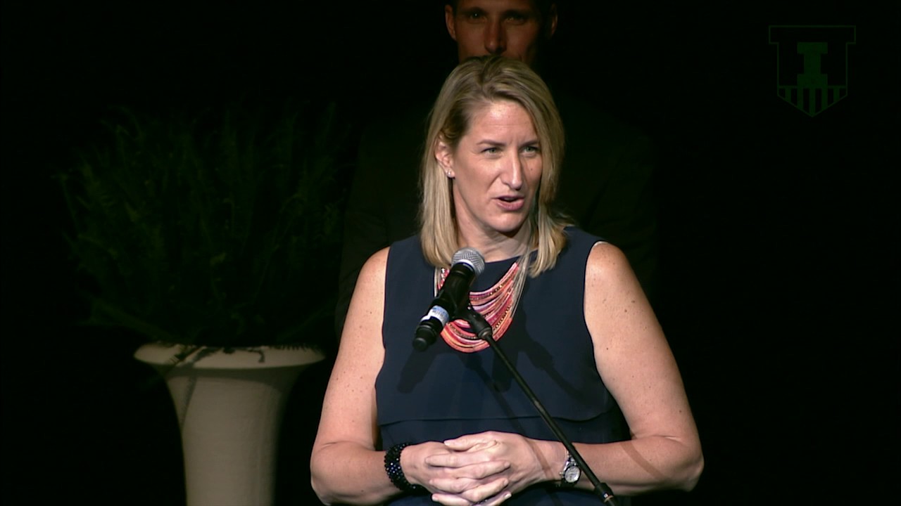 Kate Riley Smith 25th Anniversary Big Ten Medal of Honor Speech - YouTube