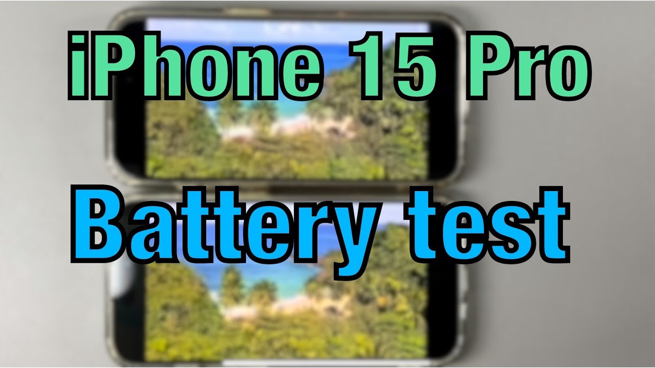 iPhone 15 Pro Battery Test iOS 17 - YouTube