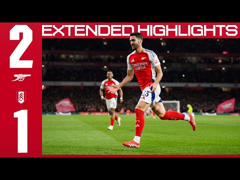 EXTENDED HIGHLIGHTS | Arsenal vs Fulham (2-1) | Premier League | Saka scores on return!