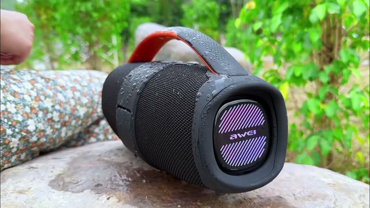 Awei Y887 Portable Speaker. This versatile outdoor speaker combines powerful sound - YouTube