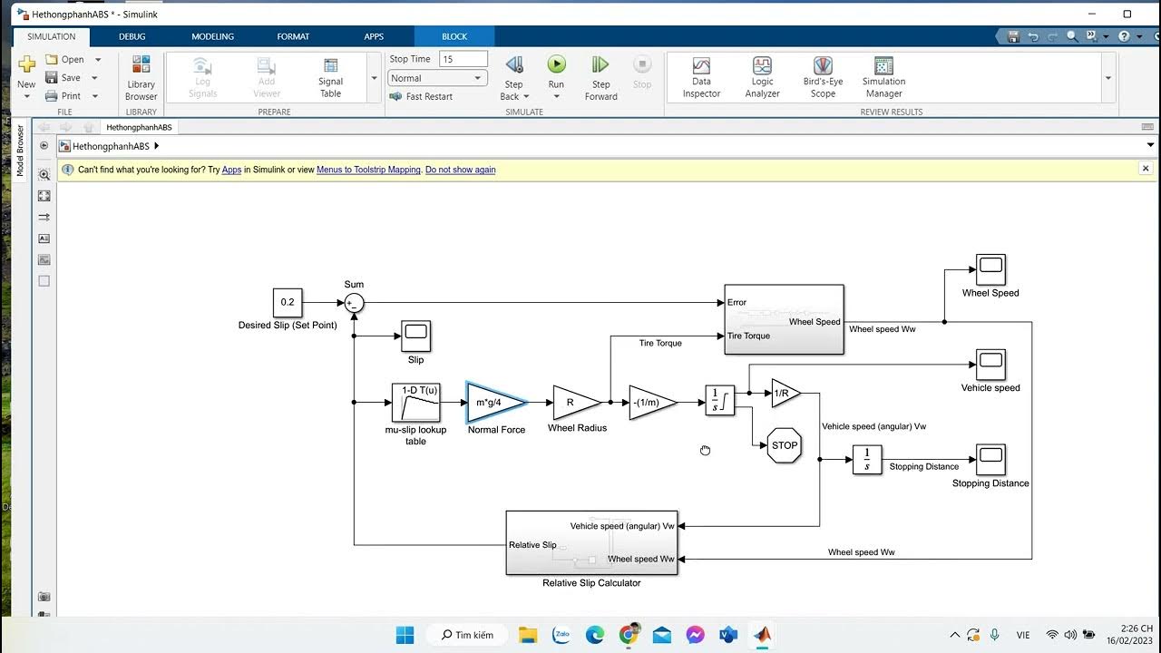 mô phỏng hệ thống phanh ABS bằng matlab-simulink - YouTube