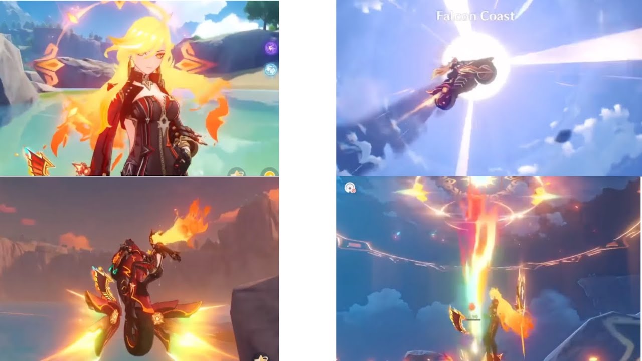 mavuika (archon pyro) gameplay + skill | genshin impact - YouTube