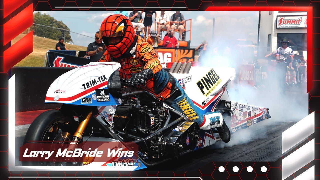 Larry McBride wins Top Fuel Motorcycle at the PlayNHRA Virginia ...