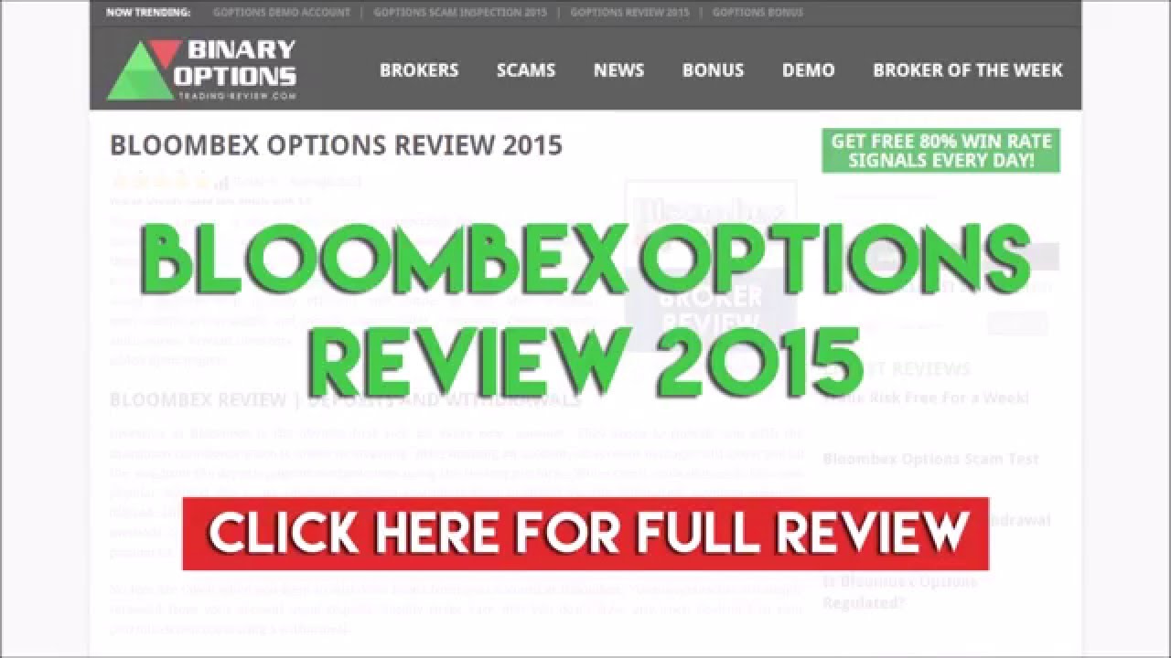 Bloombex Options Review 2015 - YouTube