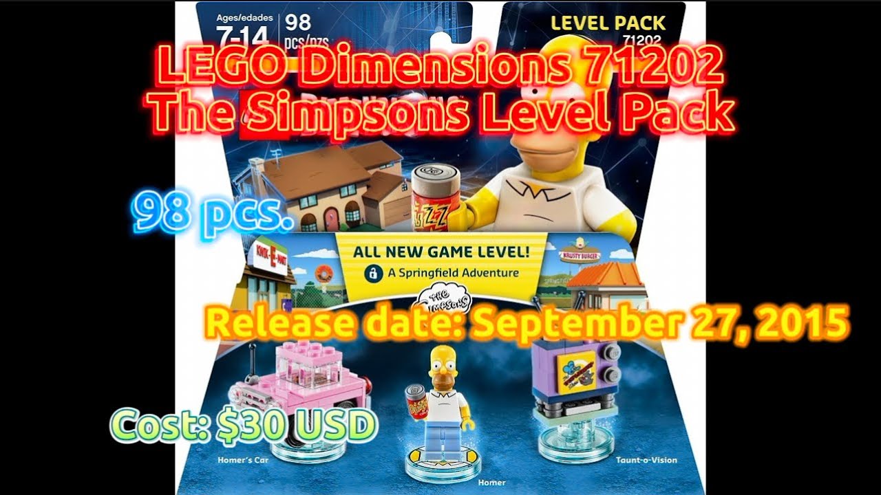 LEGO Speed Build - 71202: LEGO Dimensions - The Simpsons Level Pack ...