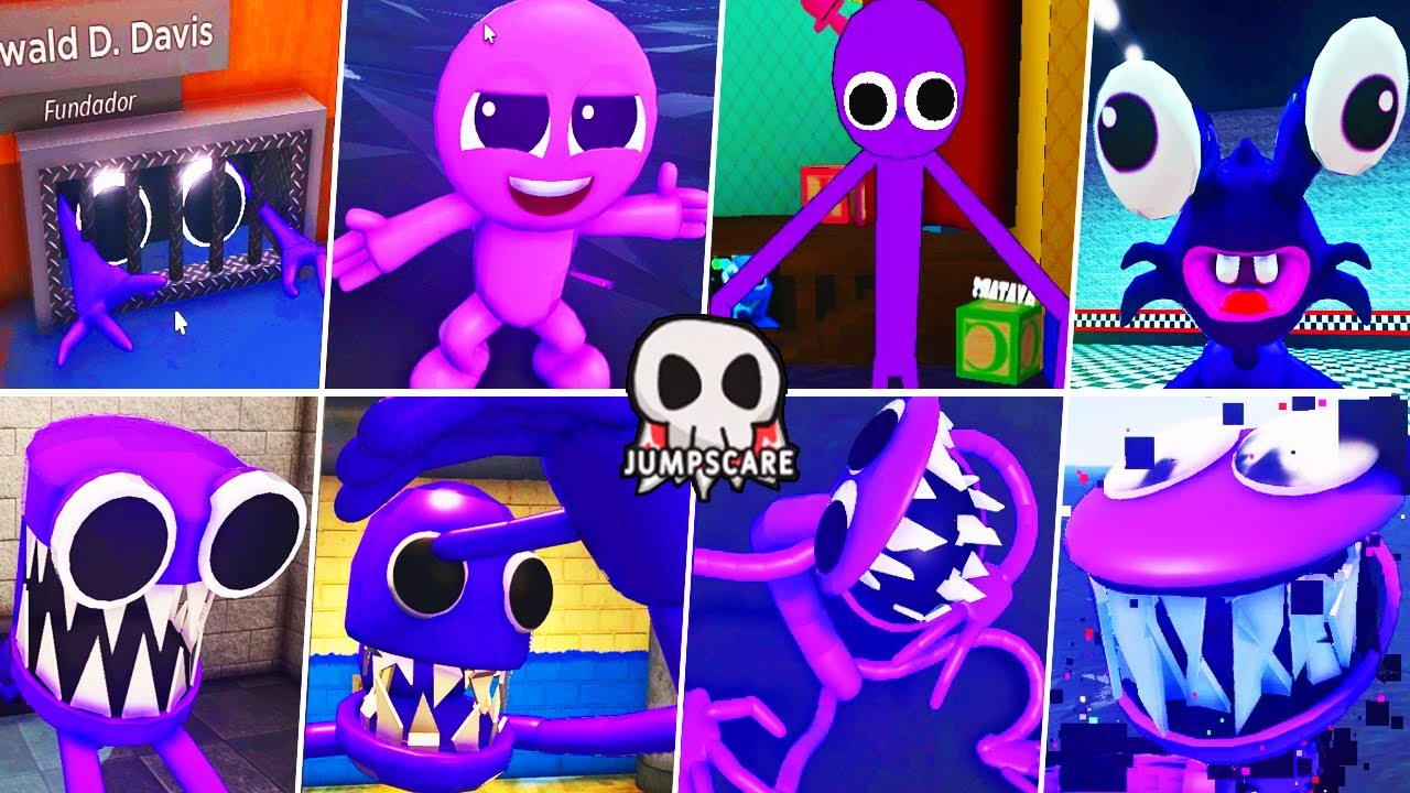 EVOLUÇÃO DO PURPLE/ROXO NO RAINBOW FRIENDS! (2 NOVOS) {Evolution of ...