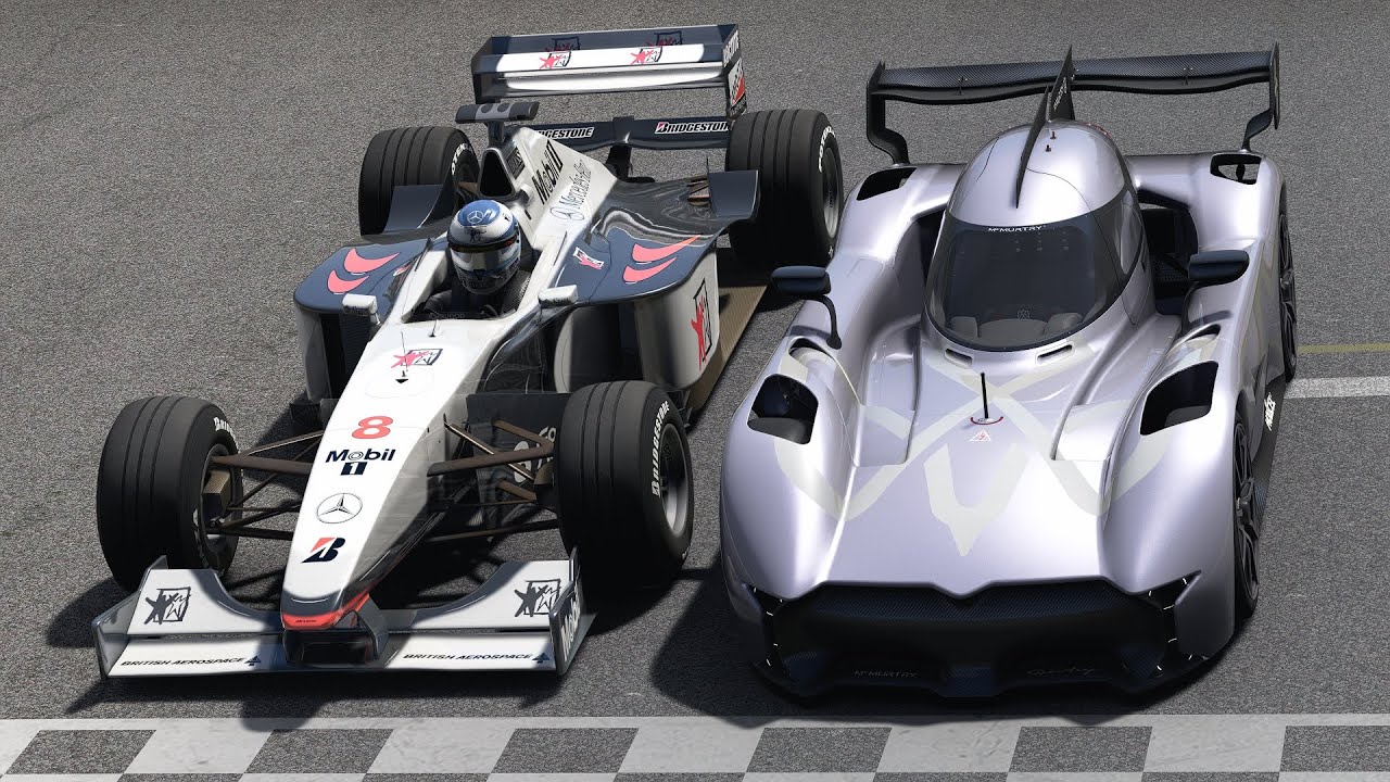 F1 vs McMurtry Spéirling at Monza - YouTube