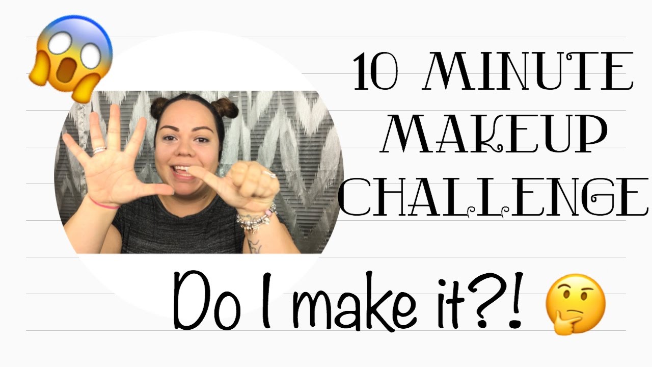 10 Minute Makeup challenge!! ONLY Drugstore Makeup - YouTube