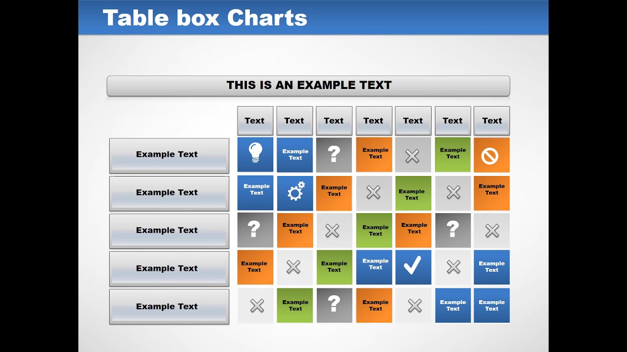 Tables Box PowerPoint charts - Tables charts - YouTube