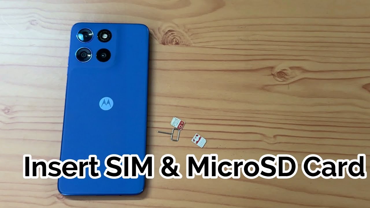 Moto G57 Power Insert SIM & MicroSD Card - YouTube