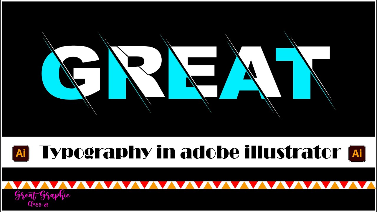 typography in adobe illustrator | typography design | class 8 - YouTube