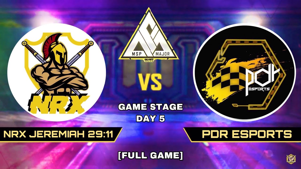 NRX JEREMIAH 29:11 vs PDR ESPORTS - MSP Major | Group Stage - DAY 5 ...