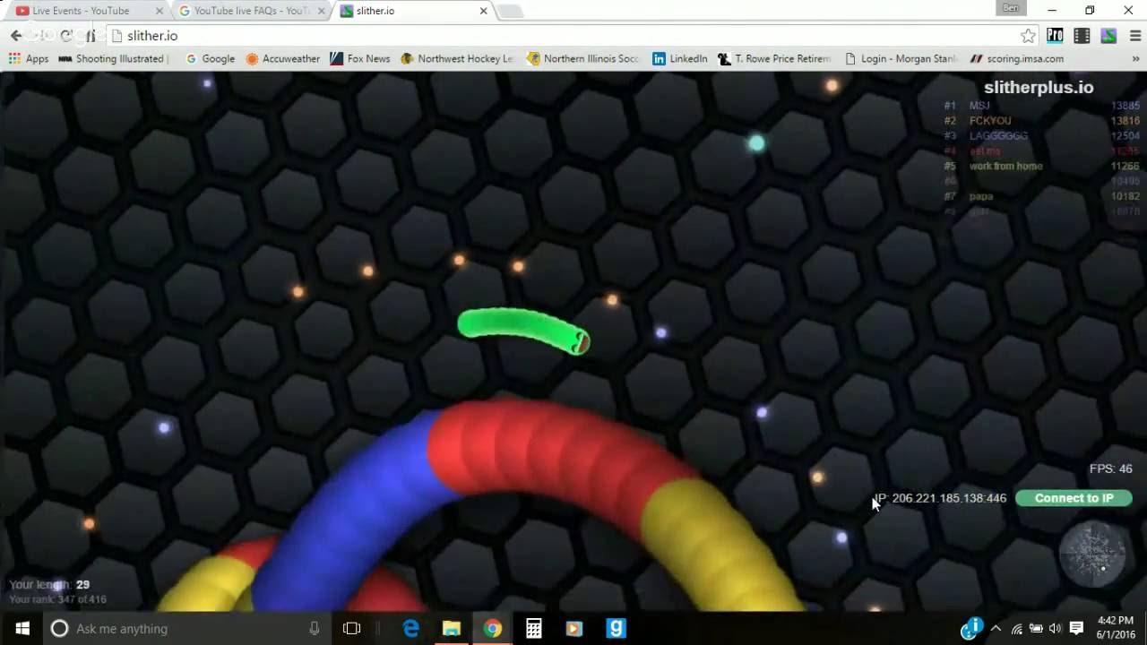 Playing Slither.io LIVE STREAMING - YouTube