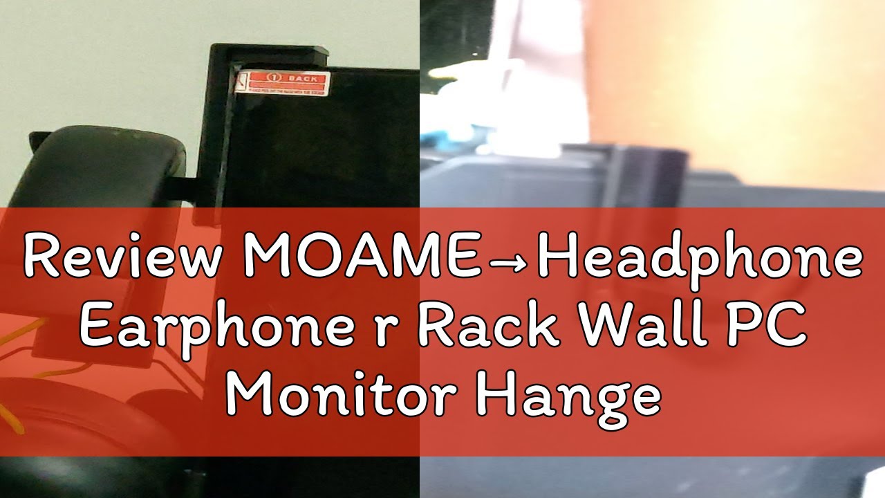 Review MOAME→Headphone Earphone r Rack Wall PC Monitor Hanger Hook for ...