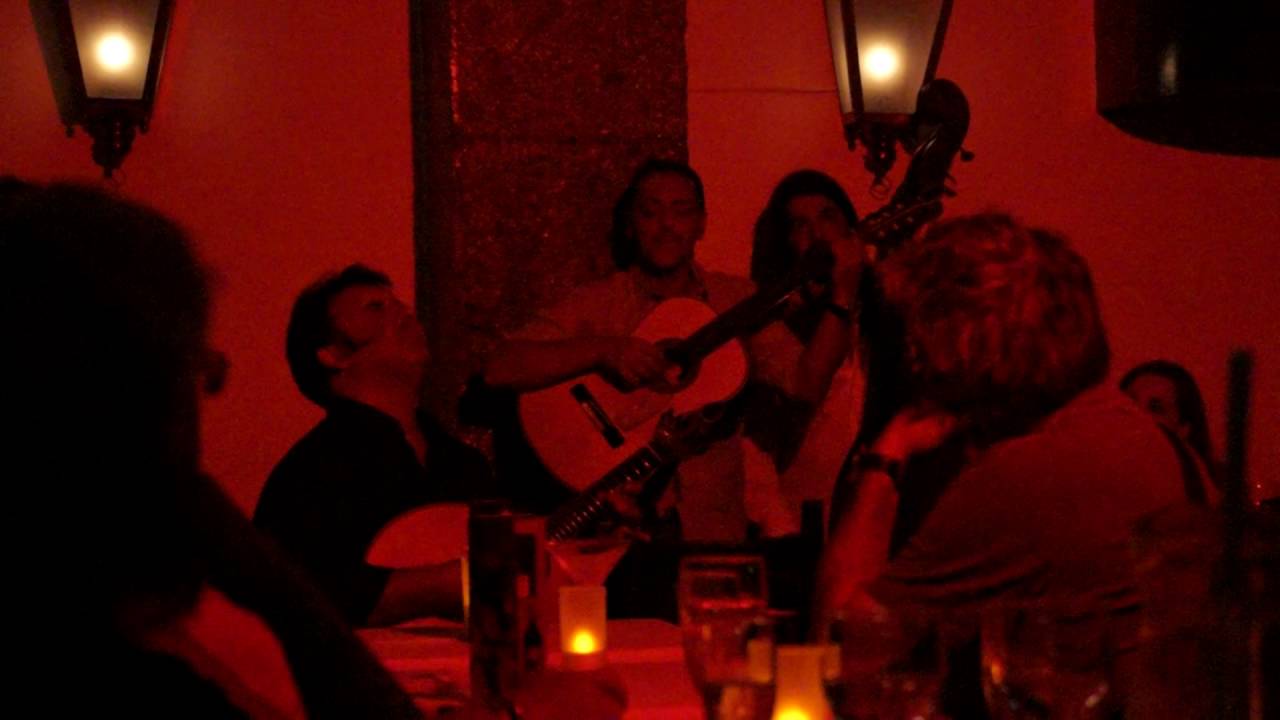 The Fado performance at the Clube de Fado, Lisbon (11:30 pm on August ...