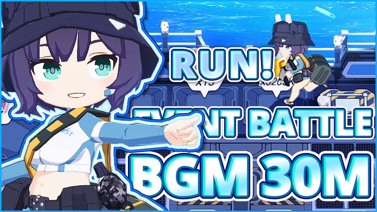 RABBIT 소대 여름 이벤트 전투 BGM! 30분! (feat. 달려라! 사키!) - YouTube