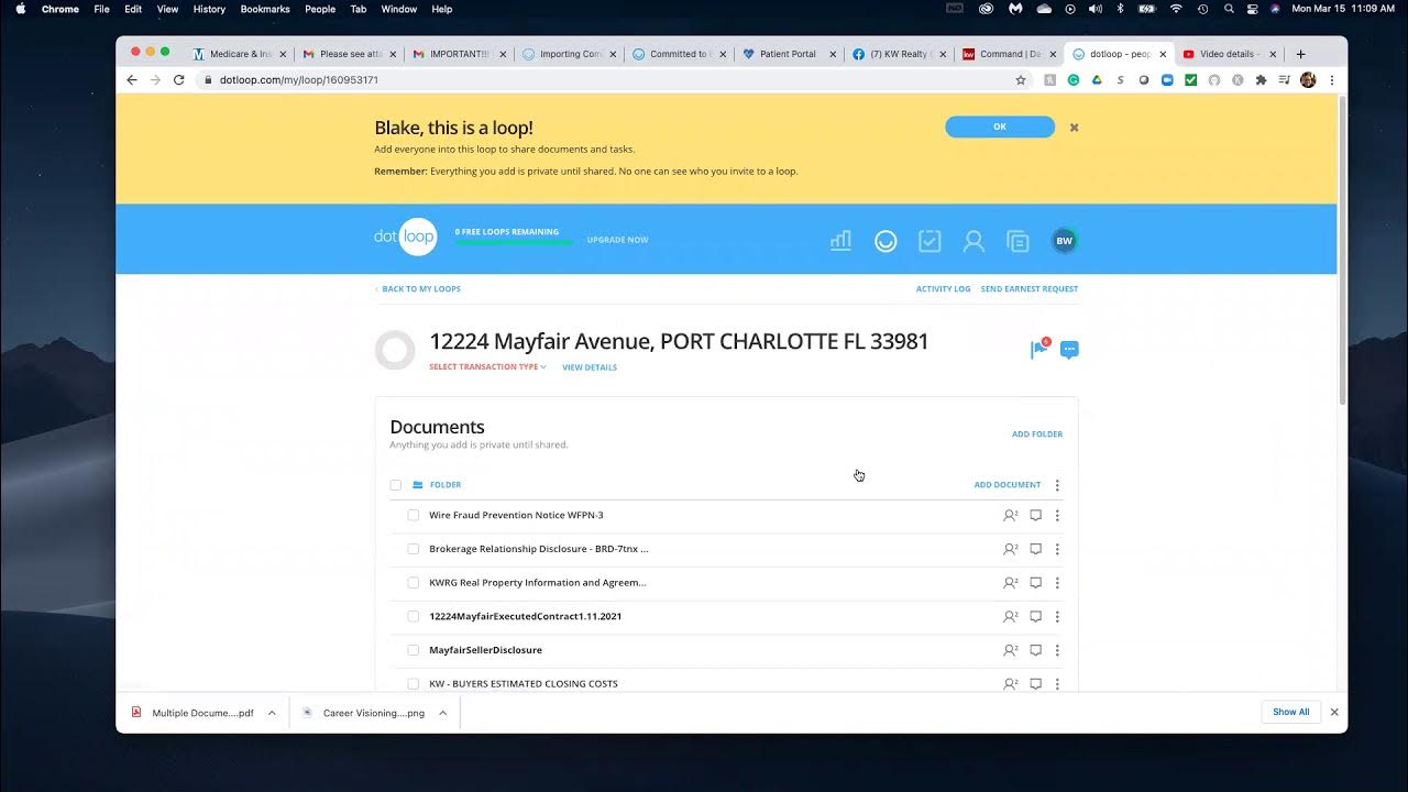 How to download your docs from Dotloop - YouTube