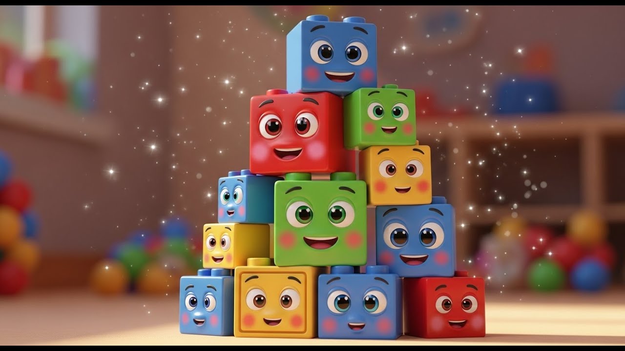 Learn Colors with Bright Toy Blocks 🧱🟦 | Fun Color Song for Kids ...