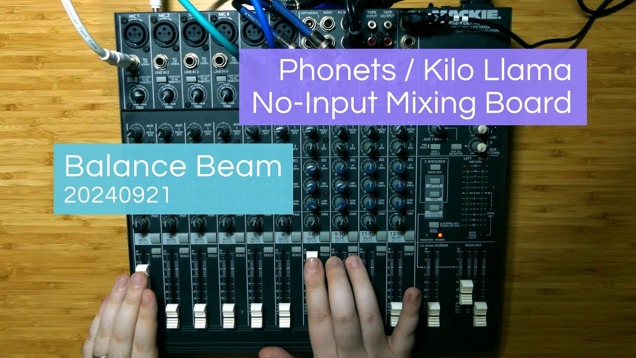 No-Input Mixing Board: Balance Beam (Improvisation) - YouTube
