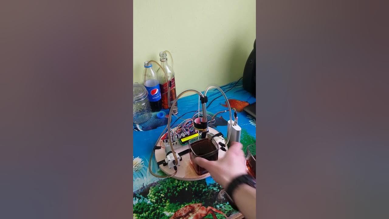 arduino Electronic bartender - whisky + pepsi drink - YouTube