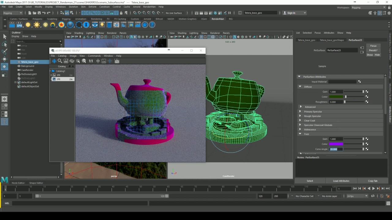 RENDERMAN 21 ShaderSurface - Fuzz - YouTube
